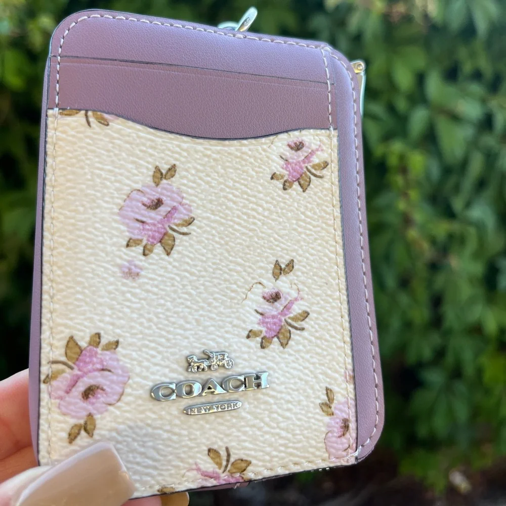 Coach | Bags | Coach Card Case With Floral Printcau43 | Poshmark